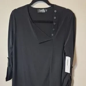 Sympli | Tops | Nwt Sympli Black Icon Flop Top 8 | Poshmark